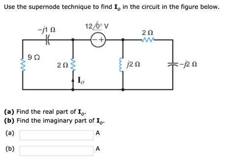solved use the supernode technique to find i in the circuit