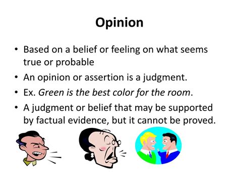 Ppt Opinions And Commonplace Assertions Vs Facts Powerpoint
