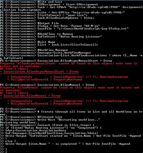 Kick Off Workflows With Powershell Rsharepoint