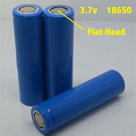 Icr 18650 3 7v 6800mah Lithium Ion Rechargeable Battery Flat Head