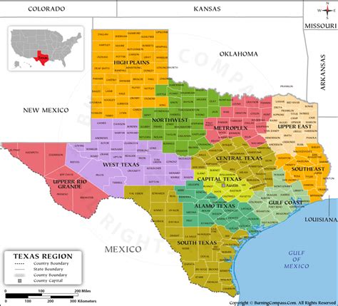 Texas Region Map Map Of Texas Regions