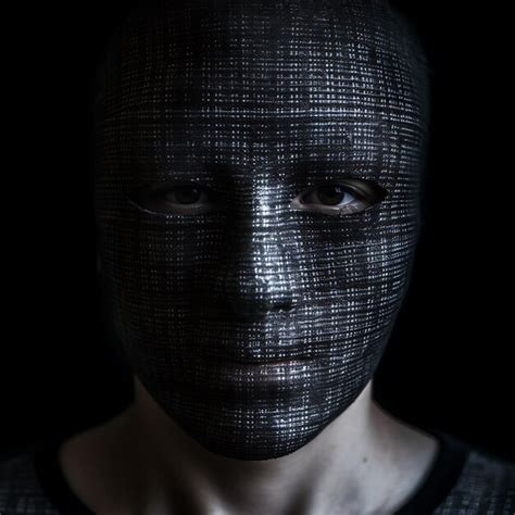 Premium Ai Image Closeup Face Of Anonymous Hacker With A Mask Hacking