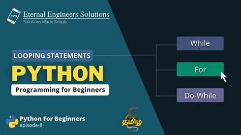 Looping Statements In Python For Loop EES Python Development In Tamil Python YouTube
