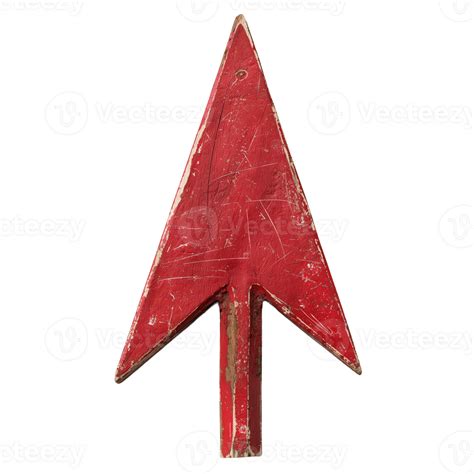 Red Wooden Arrowhead 47589982 Png