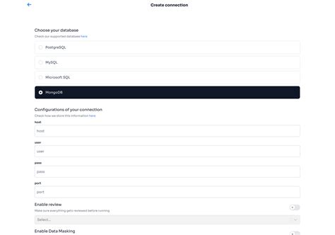 New MongoDB Connection