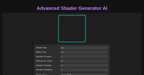 Advanced Shader Generator Ai