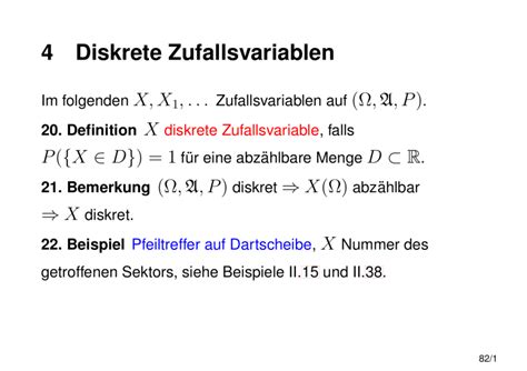 4 Diskrete Zufallsvariablen