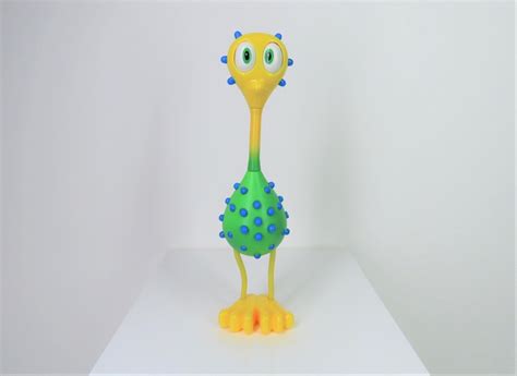 A Vintage Tiny Planets Flocker Alien Toy Figure Etsy