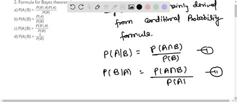 Solved Section On Probability Theory Bayes Theorem