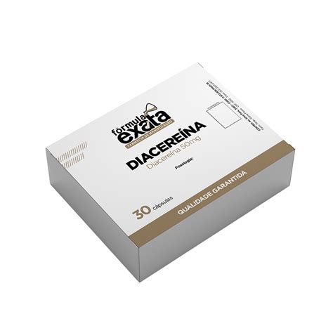 Diacereína 50mg 30 Cápsulas Fórmula Exata Farmácia De Manipulação