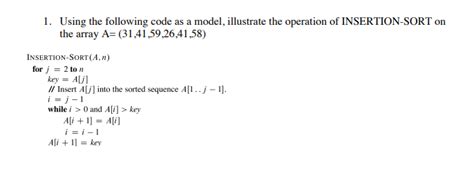 Solved Using The Following Code As A Model Illustrate Chegg