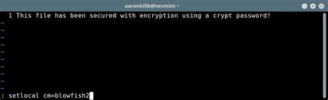 怎样在 Linux 中用 Vim 对文件进行密码保护 Linuxstory 怎样在 Linux 中用 Vim 对文件进行密码保护 Linuxstory