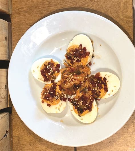Kim Chee Deviled Eggs White Rock Lake Weekly