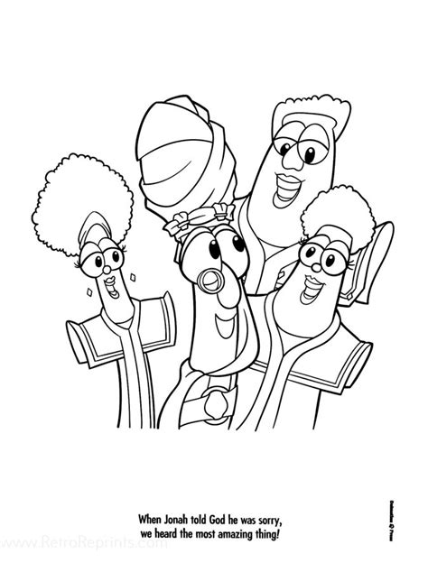 Veggie Tales Jonah Kleurplaten