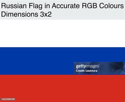 Russian Flag In Accurate Rgb Colors High Res Vector Graphic Getty Images