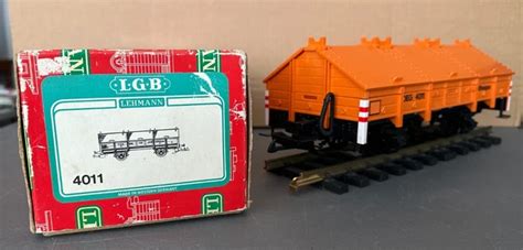 Lgb 4011 G Gauge Gondola Wagon With Ballast Bins Orange £62 00