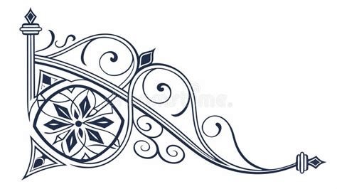 Decorative Fence Architectural Element Ornate Design Illustration Vector Design Generative Ai