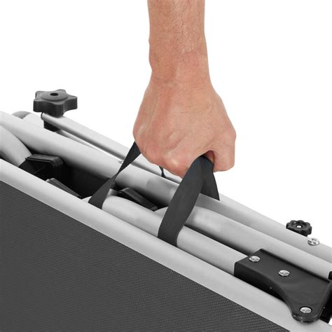 Tectake Ligbed Aurelie Van Aluminium 6 Standen Grijs Leen Bakker