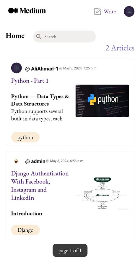 I Created A Blog Project Using Django And Html Ali Ahmad Posted On