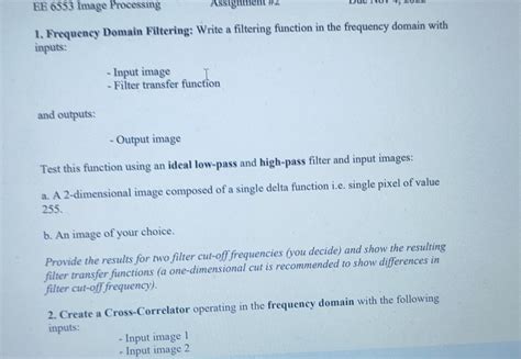 frequency domain filtering write a filtering