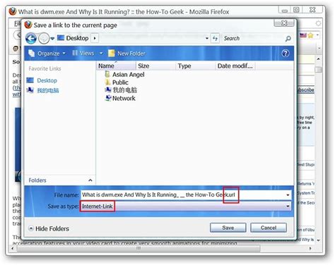 Save Webpage Links URLs As Files In Firefox