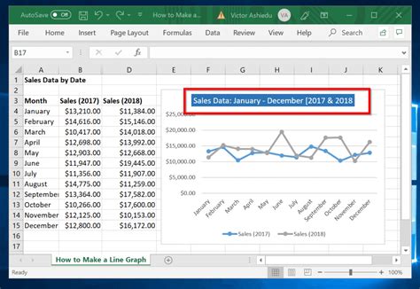 How To Make A Line Graph In Excel Itechguides Com