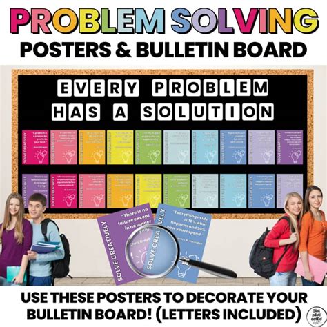 Problem Solving Quotes Posters Sel Classroom Decor Bundle