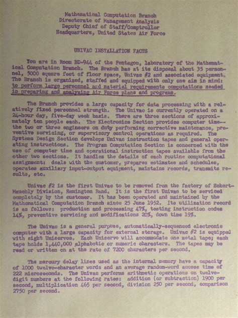 My Grandfather And The UNIVAC Scott Schneider