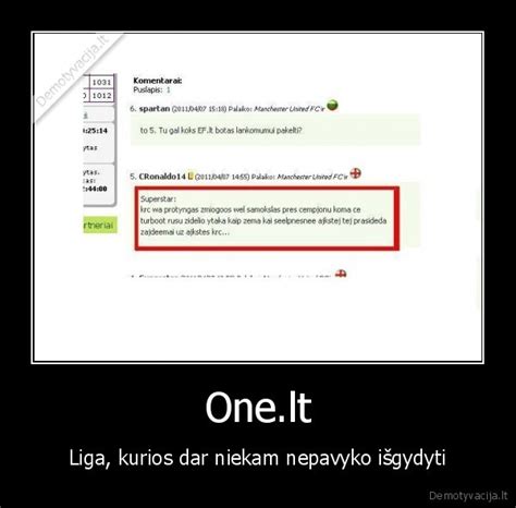 One Lt Demotyvacija Lt