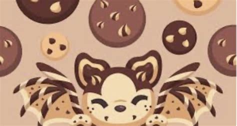 Chocolate Chip Bat Dragon Background Wallpaper Iphone Cute Adoption Art