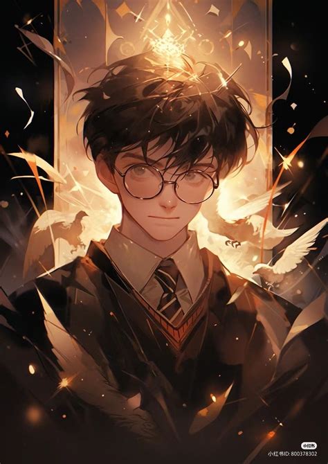 Harry Potter In Anime Style Harry Potter As Anime Character Harry