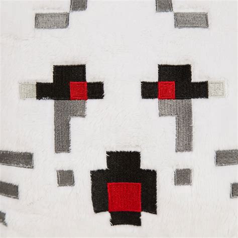 Jinx Minecraft Ghast Plush Stuffed Toy White 13 Tall With Display