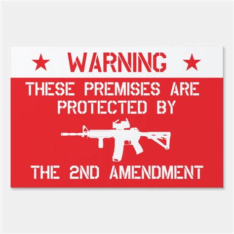 Second Amendment Yard Sign