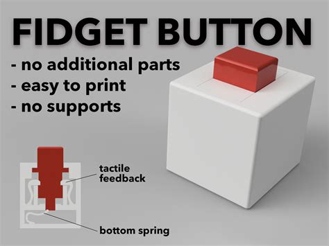 Fidget Button By LukasM Download Free STL Model Printables Com