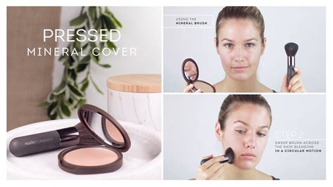 How To Pressed Mineral Cover By Nude By Nature Youtube