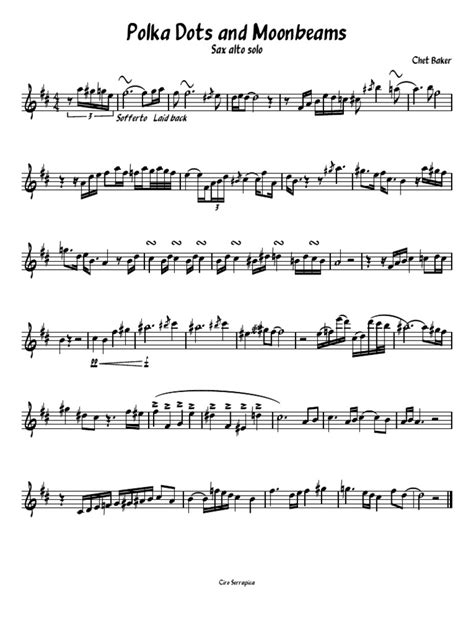 Polka Dots And Moonbeams Solo Pdf