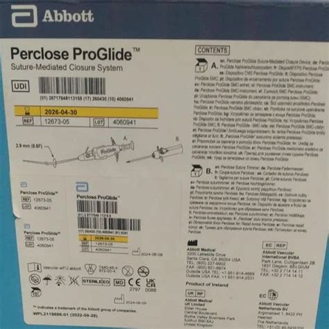 Straight Single Silicone Perclose Proglide Vascular Closure At ₹ 11000