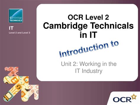 ppt exploring the it industry visionaries and job opportunities