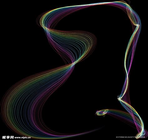彩虹波浪线条图片设计图 图片素材 其他 设计图库 昵图网