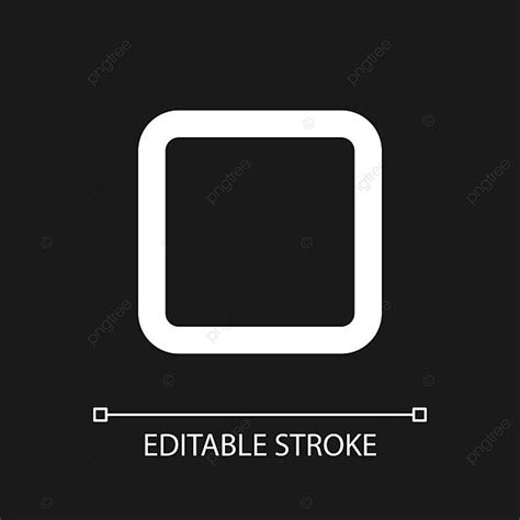 Linear White Pixelperfect Ui Icon For Dark Theme Stop Button Vector Turn Off Icon Control Png