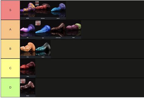 Bad Dragon Dildo Tier Lists Toys I Own Vs All Aesthetic Predicted