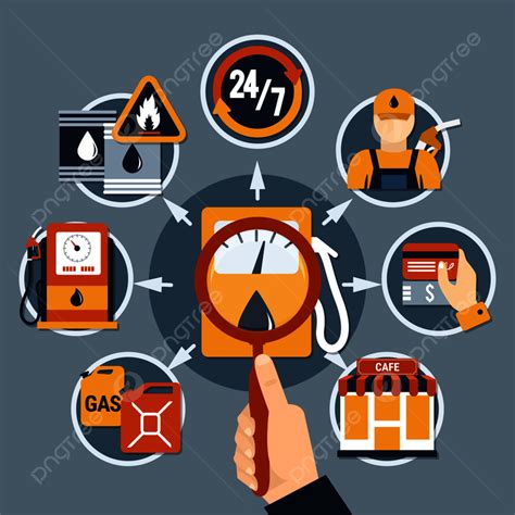 연료 펌프 평면 개념 가스 및 주유소 벡터 일러스트 레이 션의 돋보기로 검색 가솔린 도로 Png 일러스트 및 벡터 에 대한 무료 다운로드 Pngtree