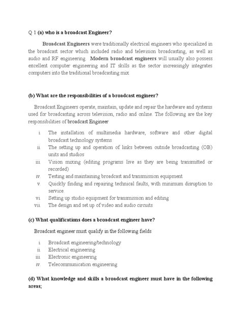 Broadcasting Assignment Pdf Antenna Radio Orthogonal Frequency