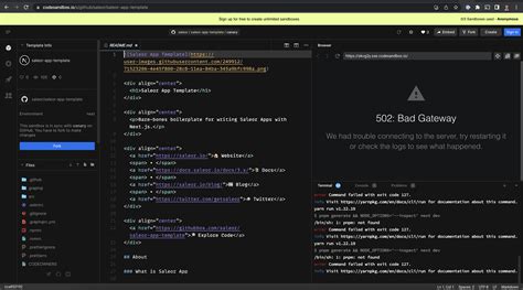 Codesandbox Link Is Broken · Issue 151 · Saleor Saleor App Template