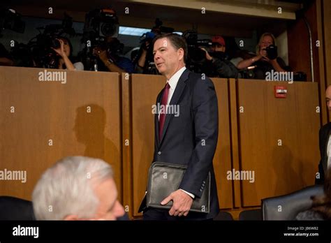 Former Fbi Director James Comey Arrives To Give Testimony Before United