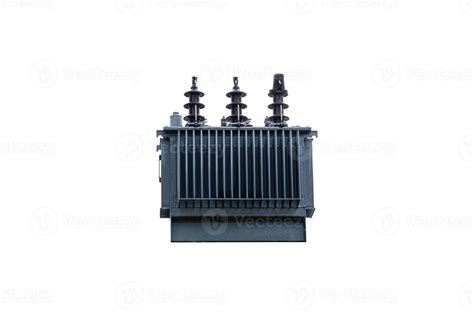 High Voltage Transformer On A White Background With Clipping Path