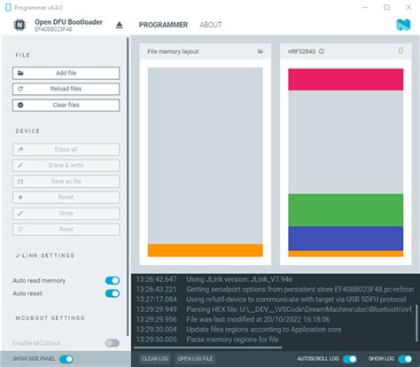 cannot install nrf sniffer firmware for bluetooth on nrf52840 nordic