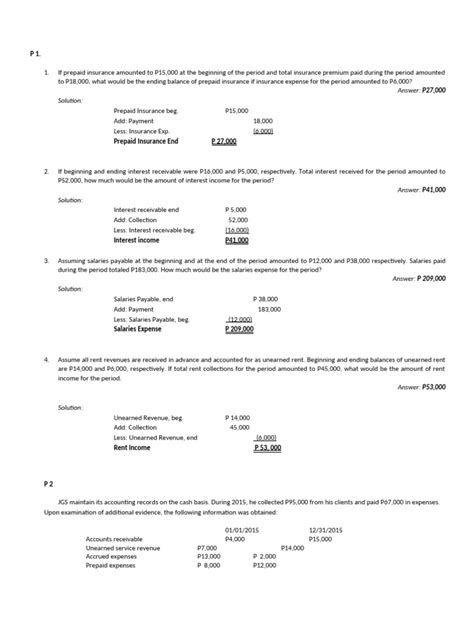 Auditing Problem Pdf Banks Expense
