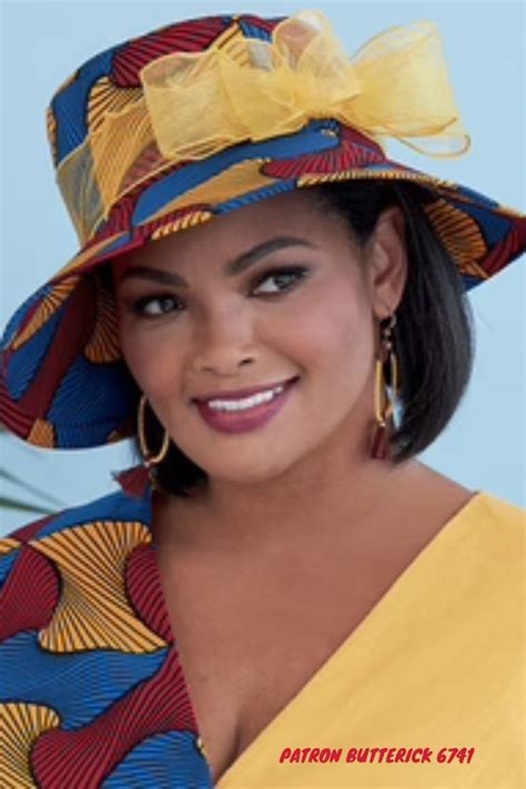 Patron Butterick 6741 Spring Hats African Hats Hat Patterns To Sew