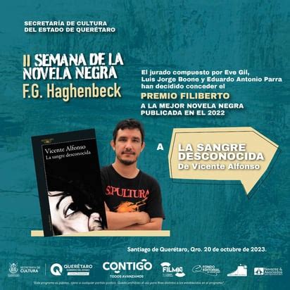 Escritor Lagunero Vicente Alfonso Gana El Premio Filiberto A La Mejor